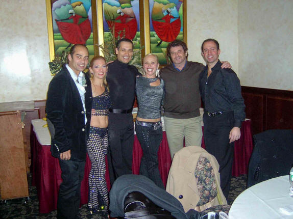 Louis Del Prete with various dancers