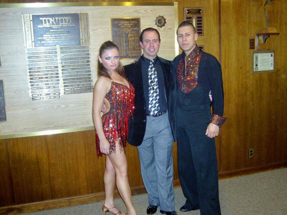 Louis Del Prete with various dancers