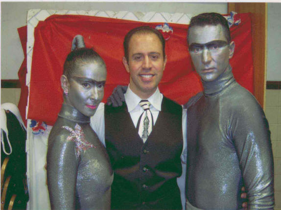 Louis Del Prete with various dancers