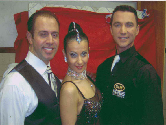 Louis Del Prete with various dancers